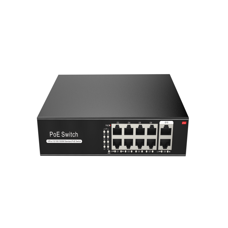 PoE Switch, 10-port Gigabit ,T2010-10GP – SCYTON